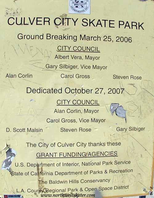 Culver City California Skatepark Culver City California Skatepark